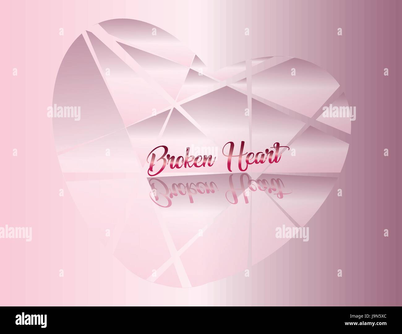 Broken Heart art and word for Abstract Background Vector art and ...