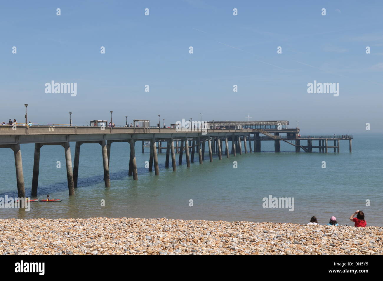 A view of Deal pier from the town's beach Stock Photo - Alamy