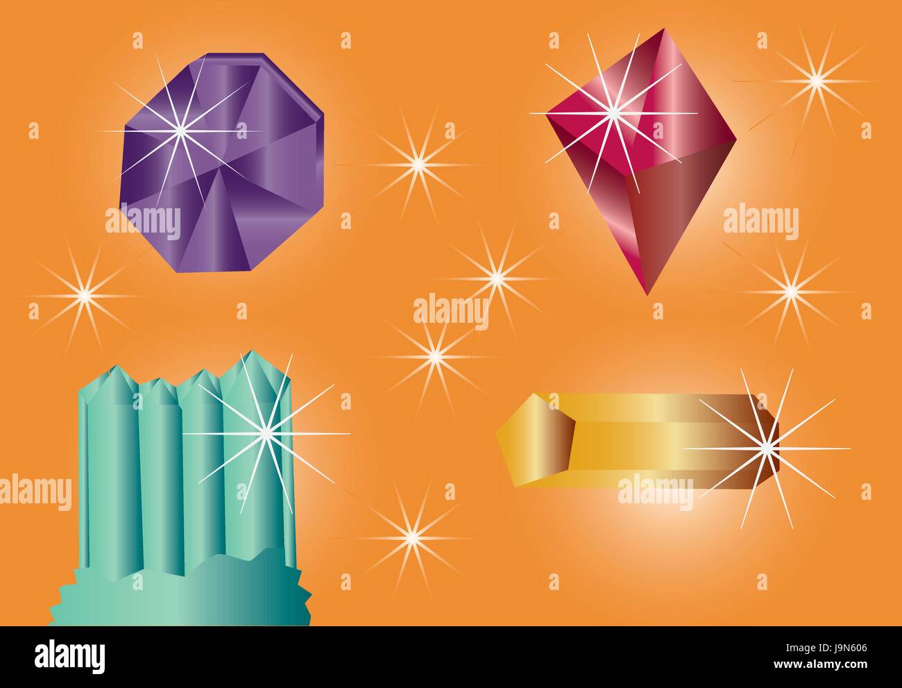 Precious stones Stock Vector Images - Alamy