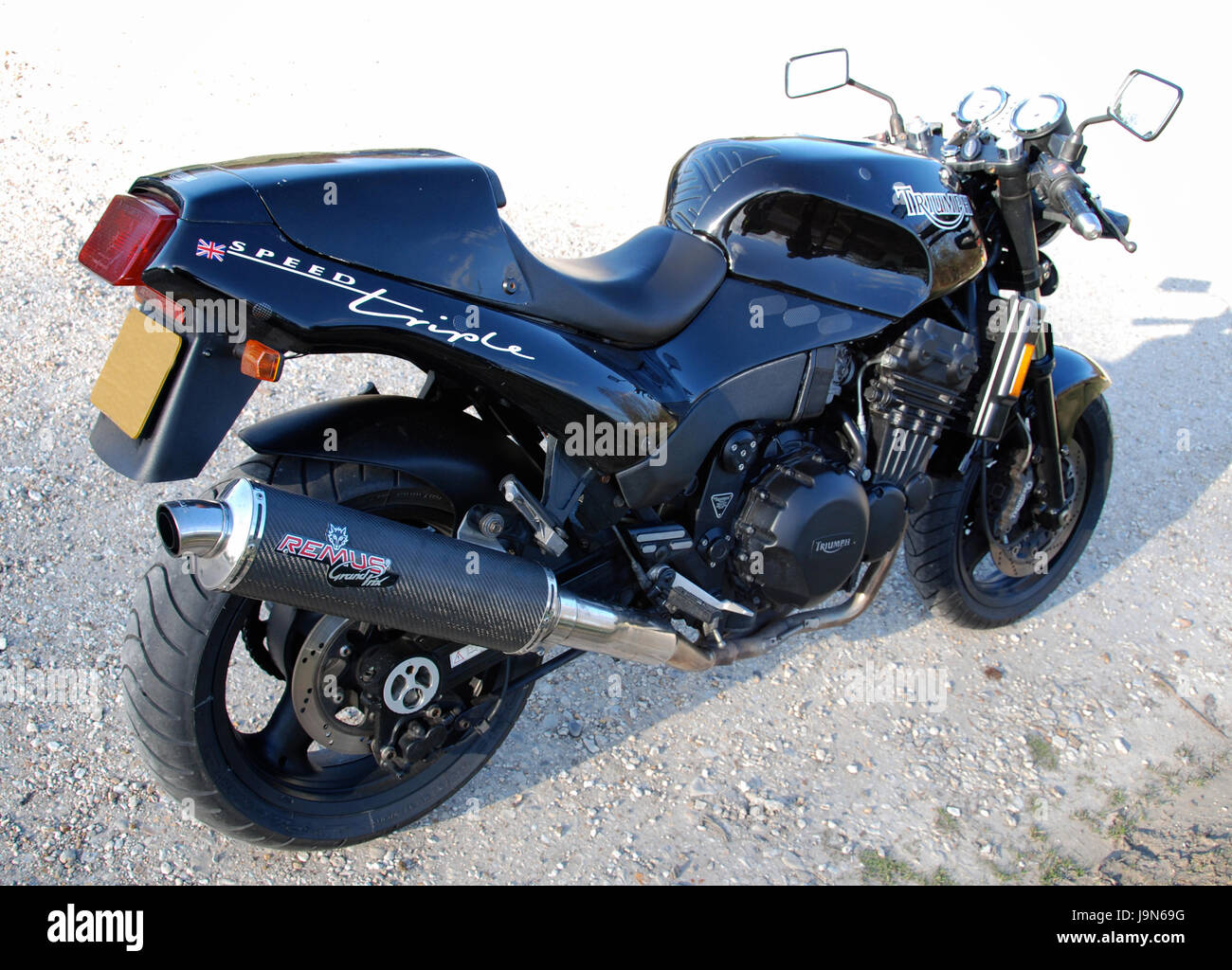 Triumph Speed Triple motorcycle Stock Photo - Alamy
