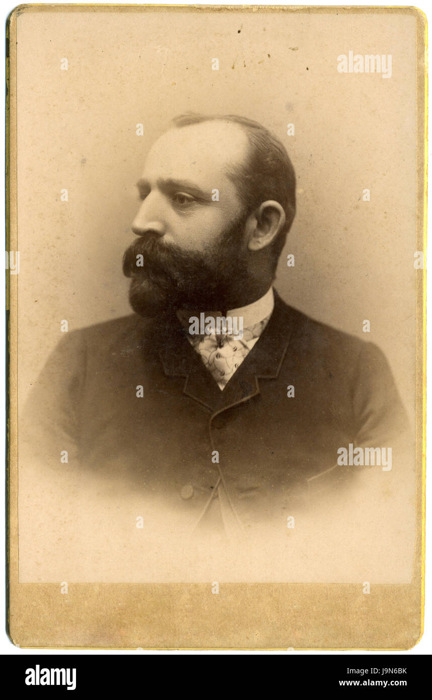 Vintage portrait of a men. The shot was taken around 1912 year,Germany ...