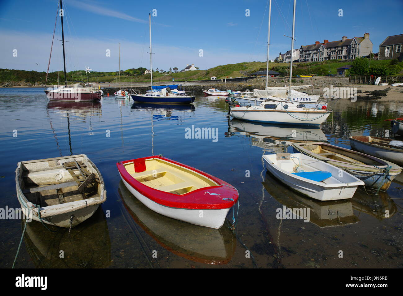 Cemaes Bay Harbour Stock Photo - Alamy