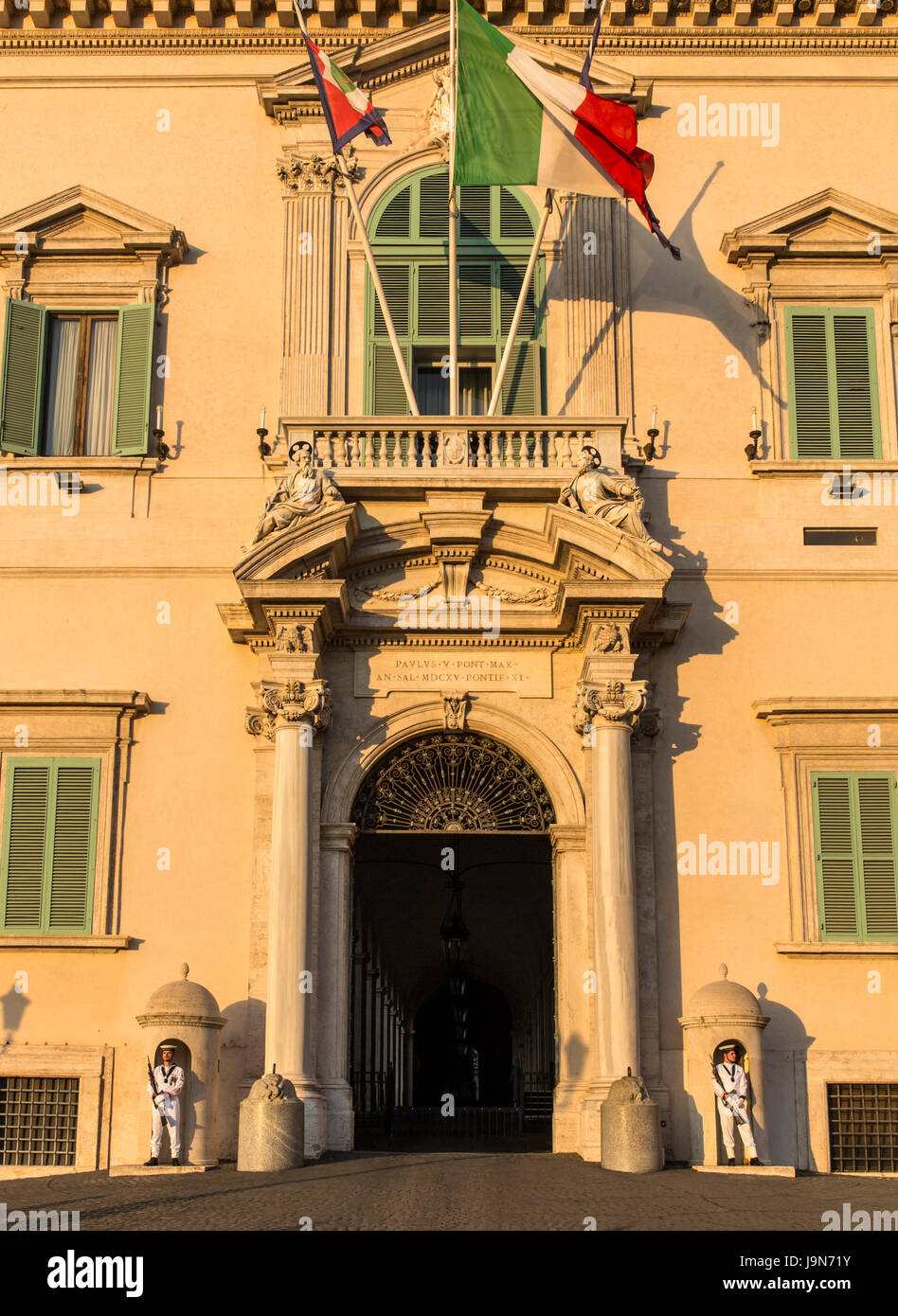 Palazzo del Quirinale (Quirinale Palace) situated in Piazza del ...