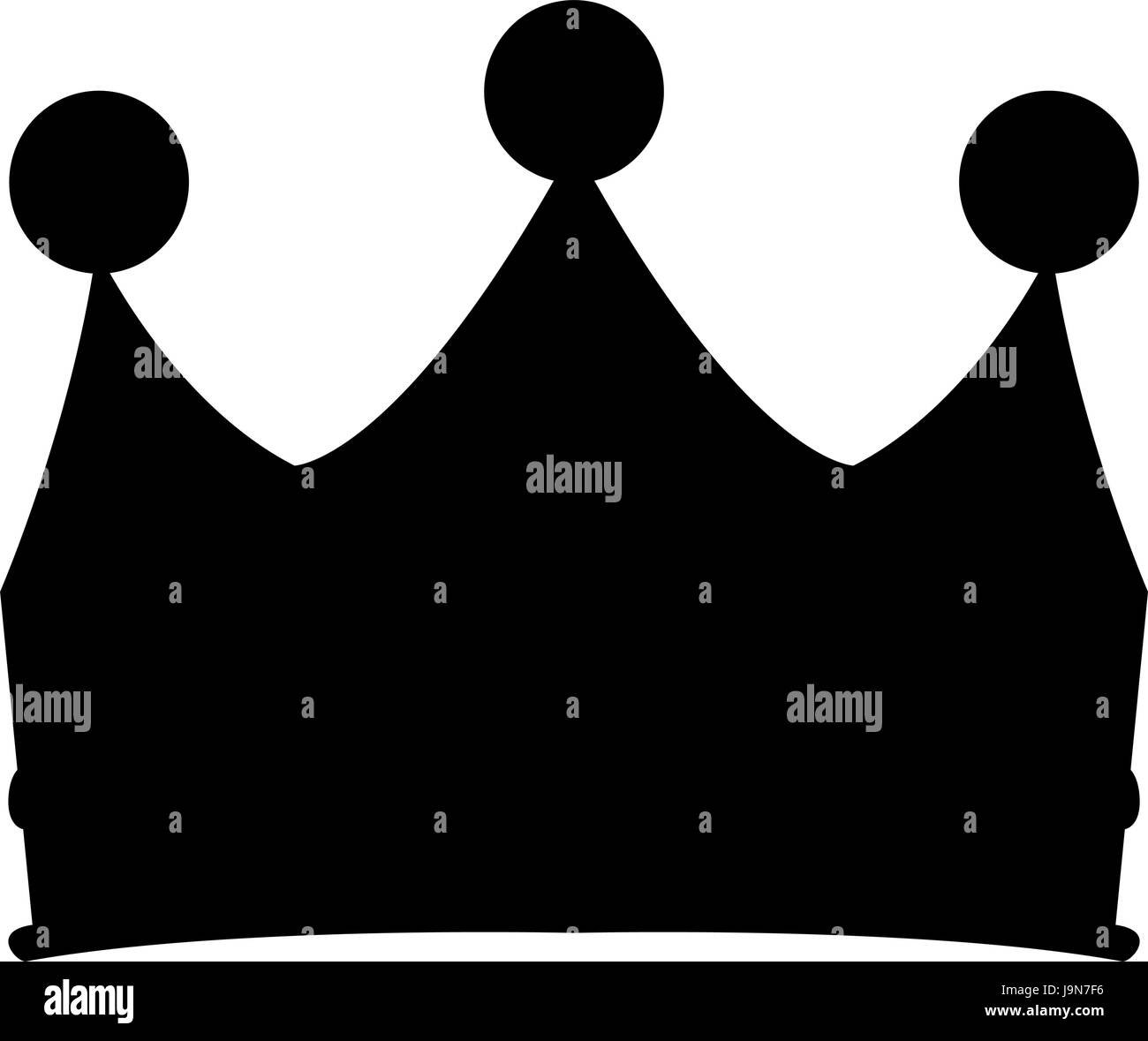 Isolated crown icon royalty Black and White Stock Photos & Images - Alamy