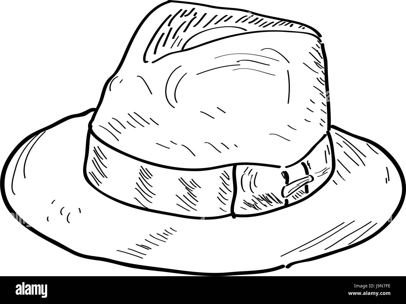 Isolated hat outline Stock Vector Image & Art - Alamy