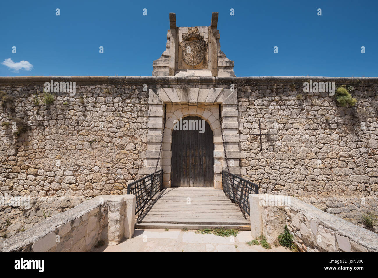 Chinchon castle, famous lanmark in Madrid, Spain Stock Photo - Alamy