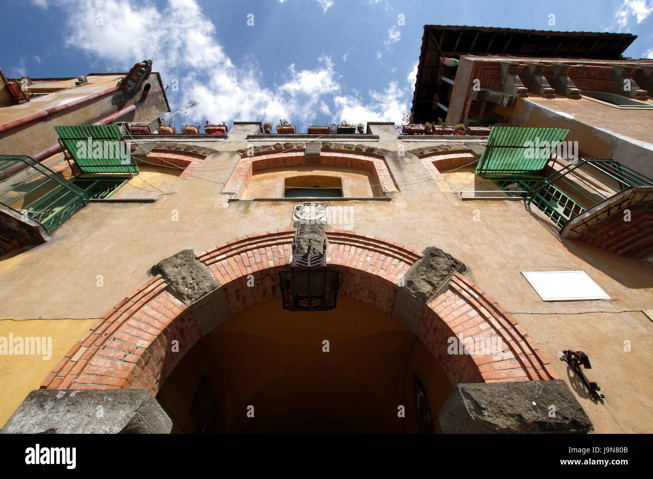 typical 1928 building from the Fascist era in the picturesque ...