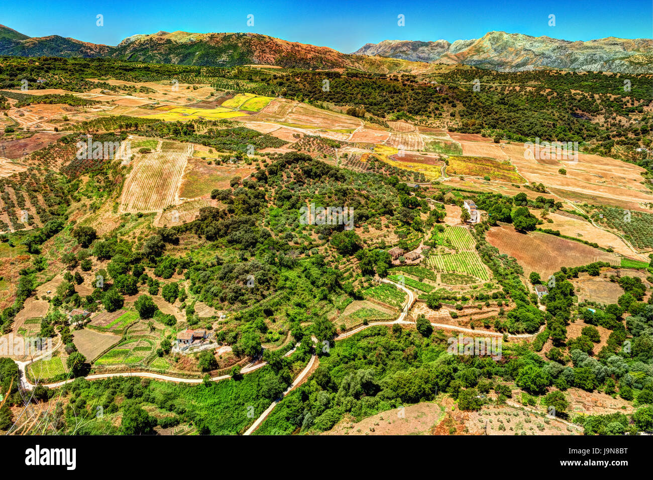 Aerial andalusia countryside road view hi-res stock photography and ...