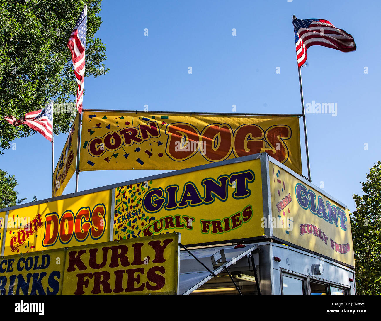 Snack stand at the county fair in Shasta County, California Stock Photo ...