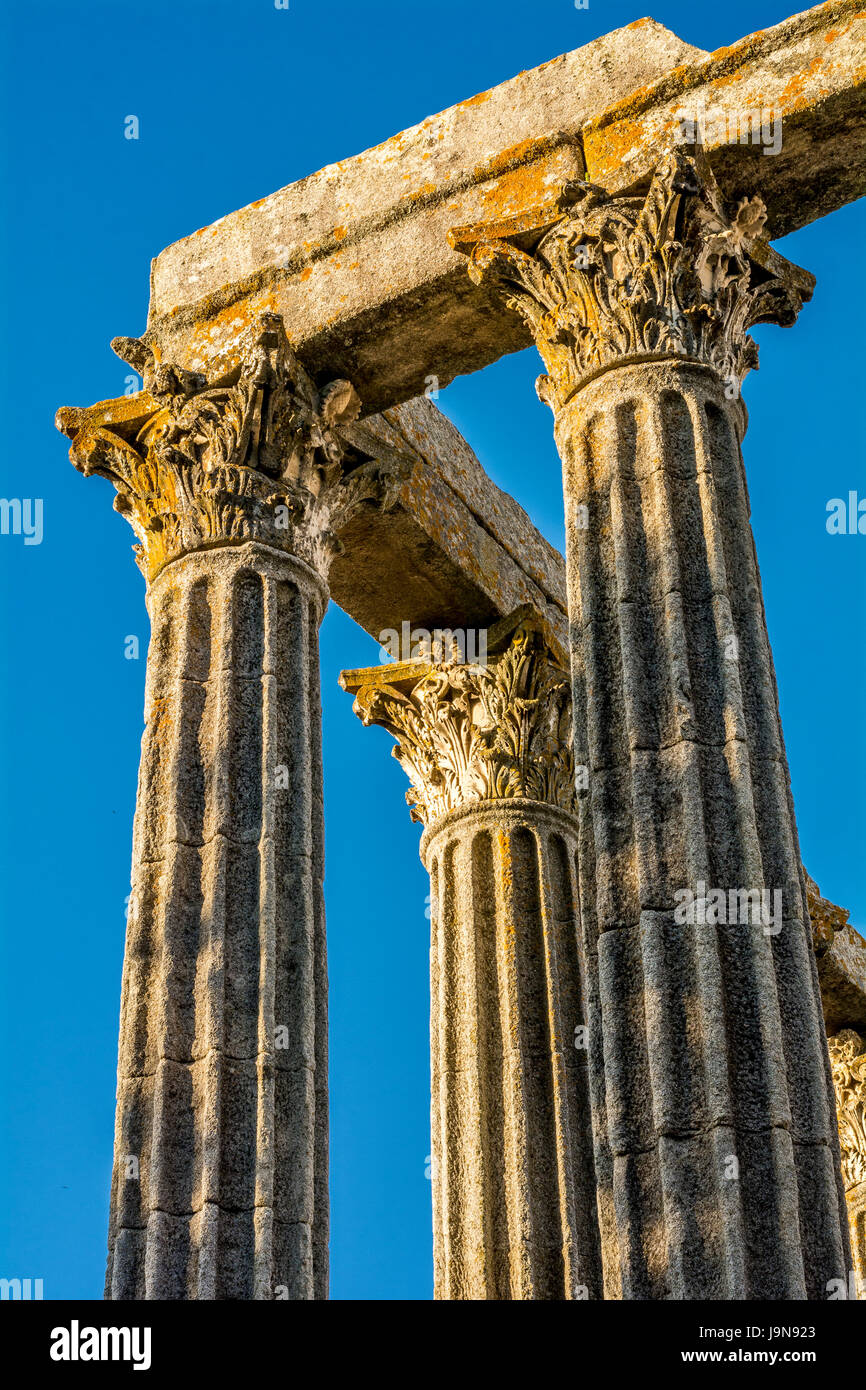Ancient town Évora in Portugal, architecture of medieval times and ...