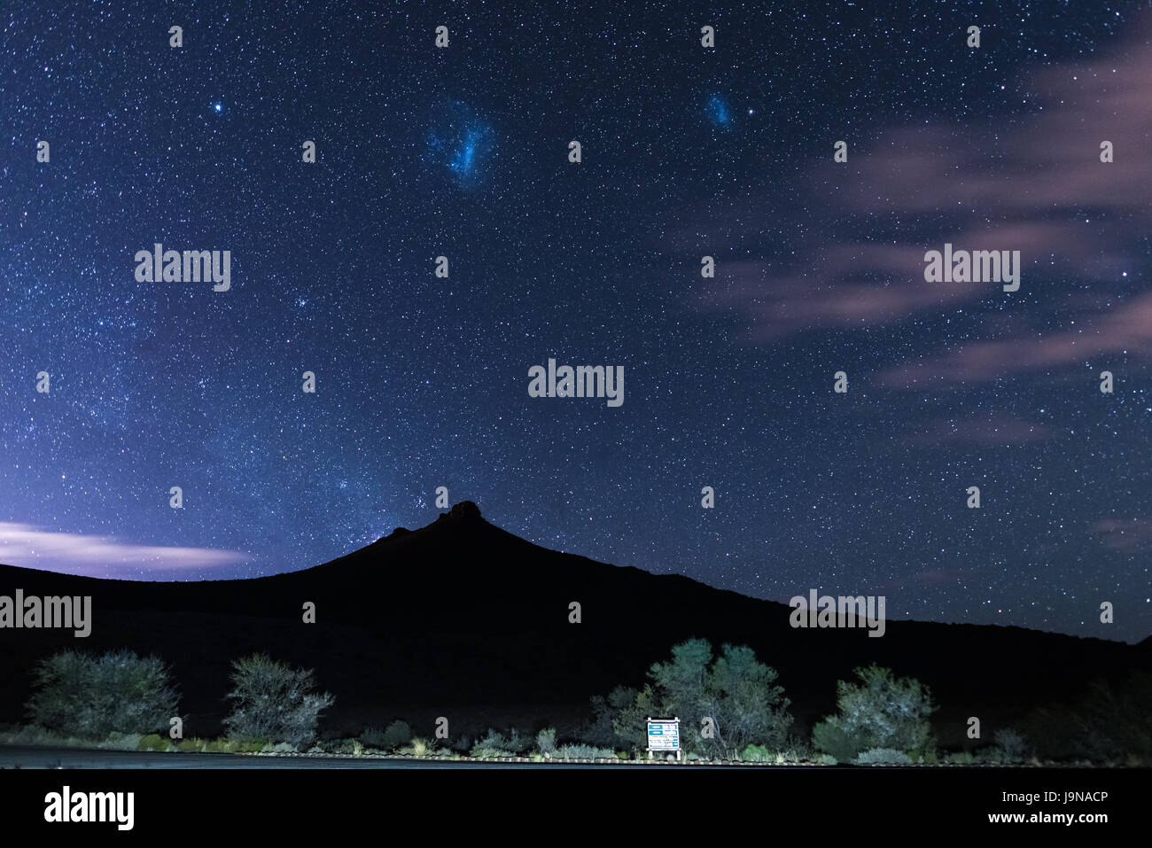 The starry sky and magellanic clouds captured Karoo National Park ...