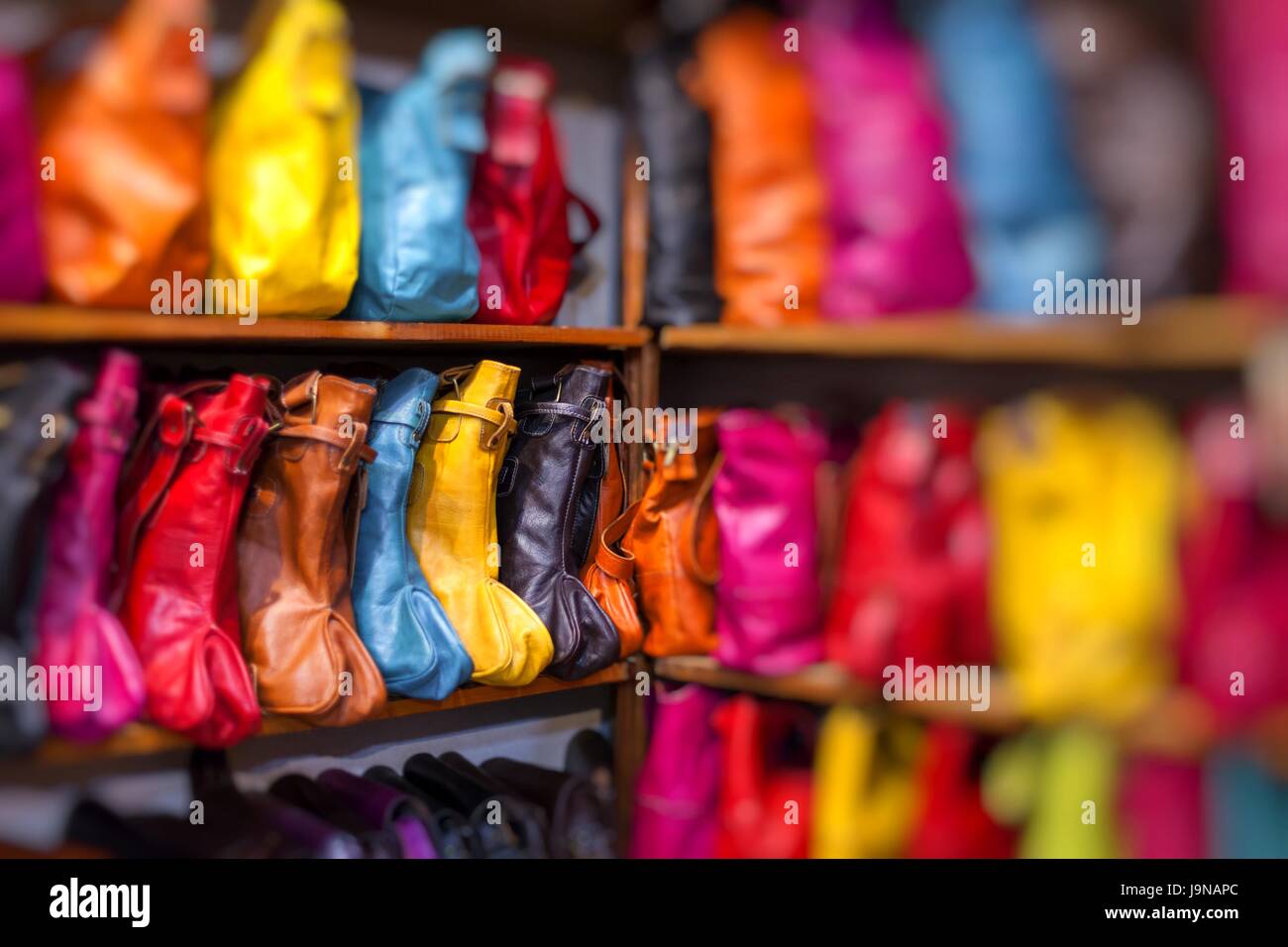 Moroccan leather products hi-res stock photography and images - Alamy