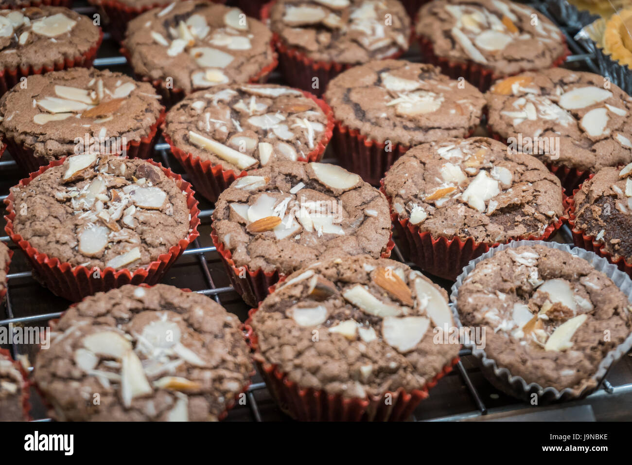 Bread staple food with a group of baked goods from a bakery dough or ...