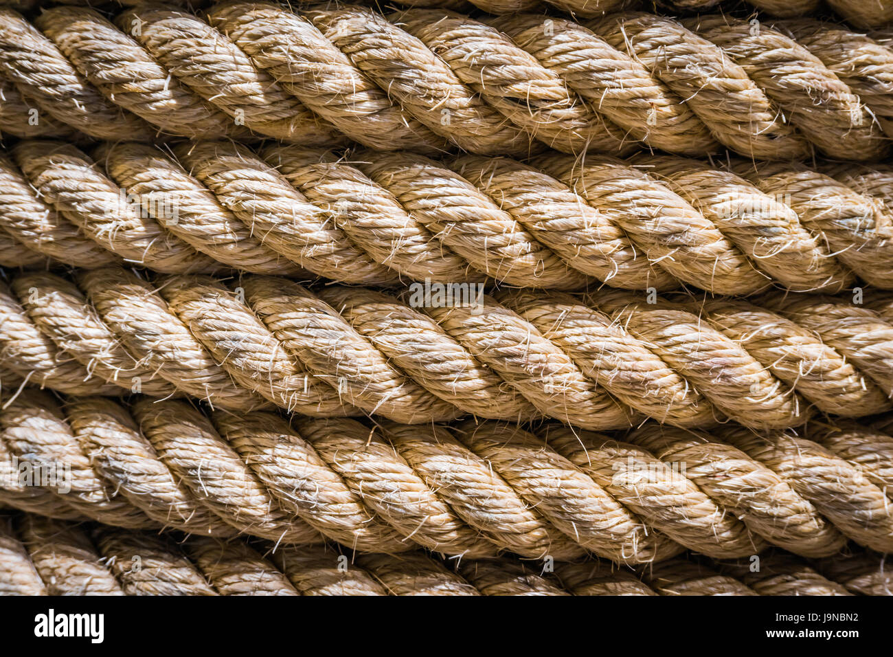 Close up of grunge twisted spiral robe texture for pattern background ...