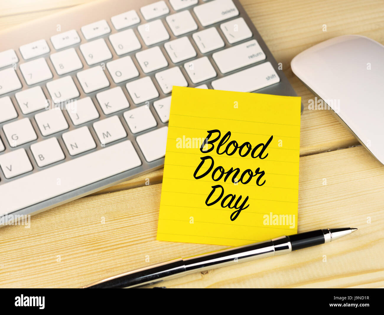 Blood donor day, international world blood donation day on sticky note ...