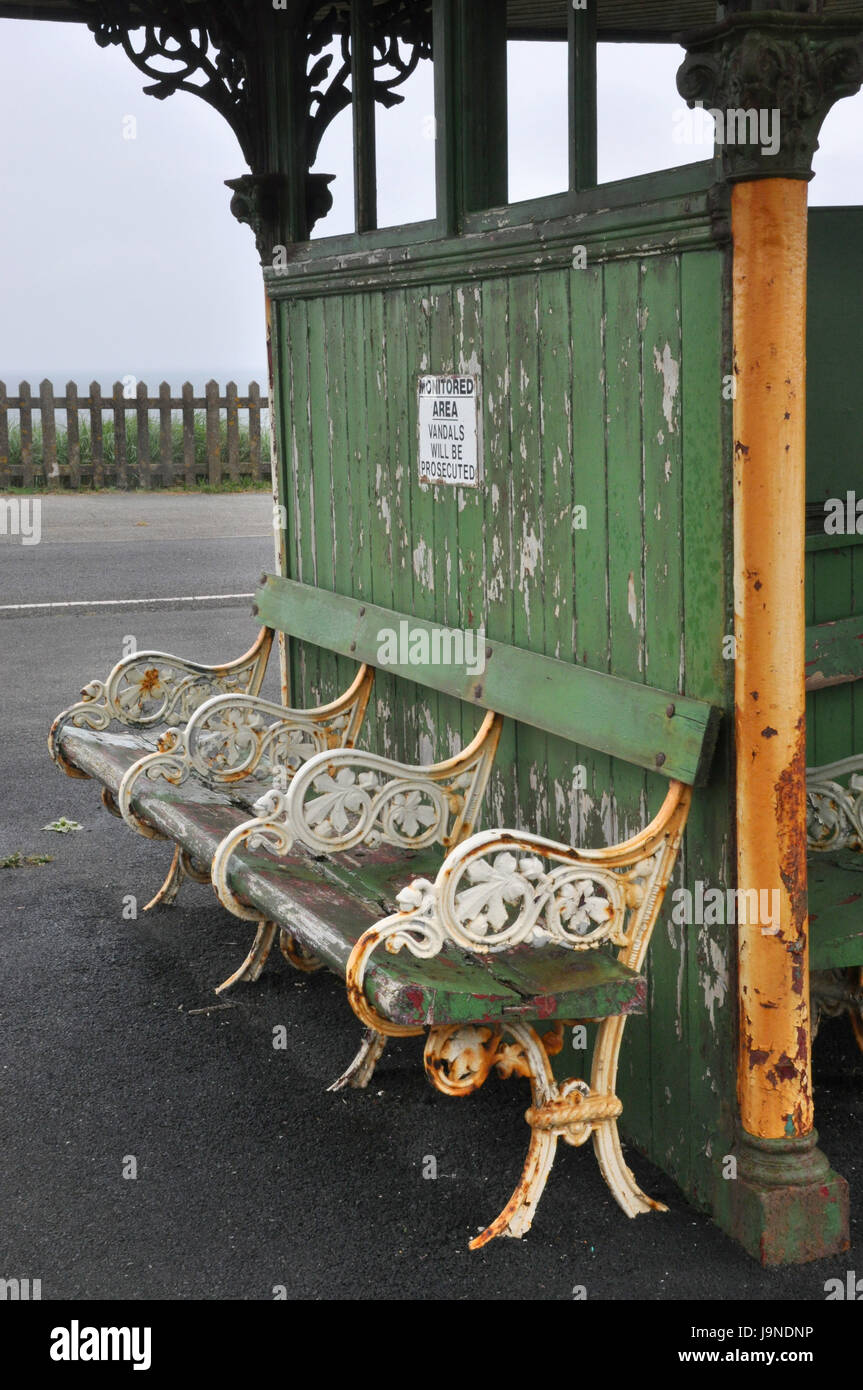 Victorian Shelter on Promenade, North Shore, Blackpool, UK Stock Photo ...