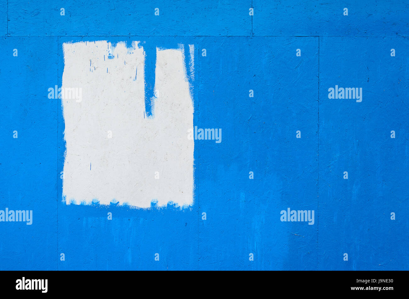Blue painted chipboard texture. Construction panel. Paint wood ...