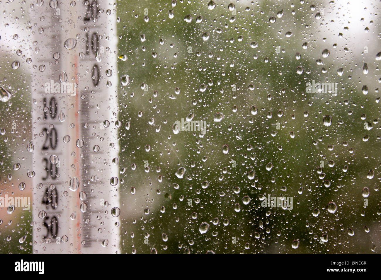 Weather forecast rain. Photo for your design. thermometer Stock Photo ...