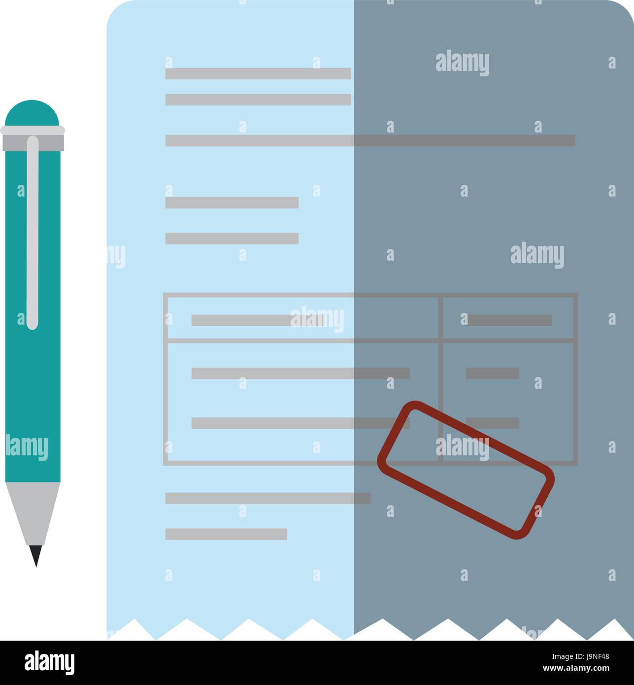 bill document icon Stock Vector Image & Art - Alamy