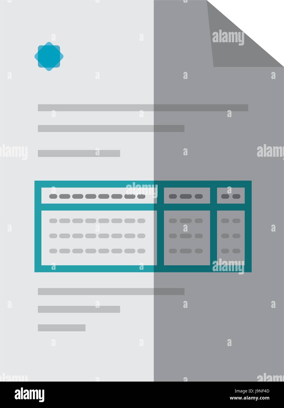 bill document icon Stock Vector Image & Art - Alamy