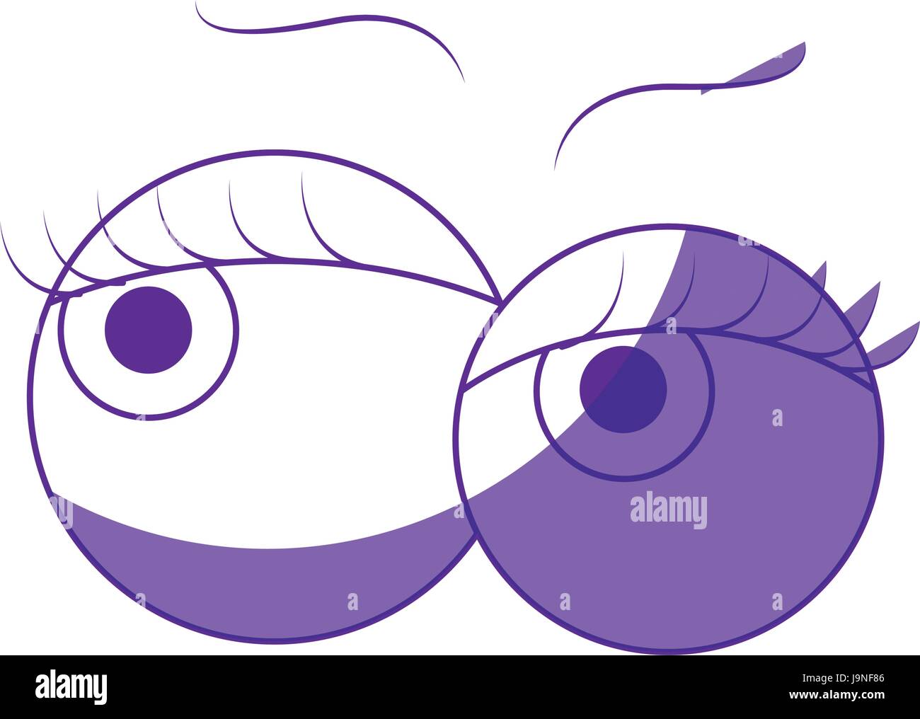 Comical eyes Stock Vector Images - Alamy