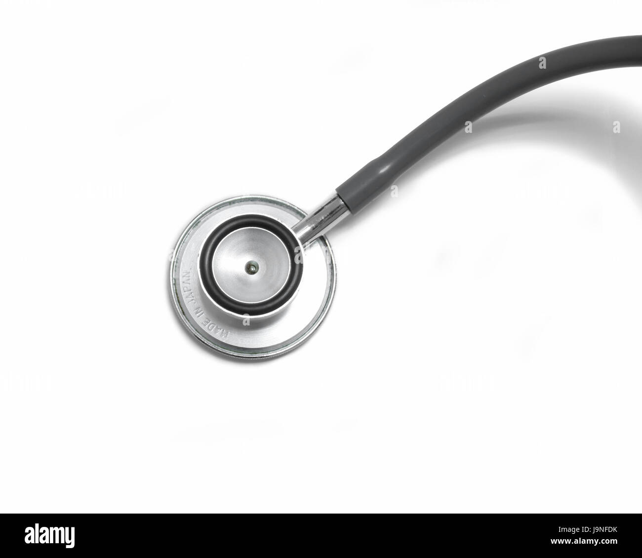 circle head of stethoscope medical on white background Stock Photo - Alamy