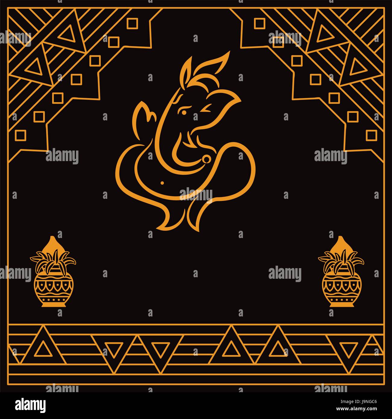 Ganesha The Lord Of Wisdom Vector Art Stock Vector Image & Art - Alamy