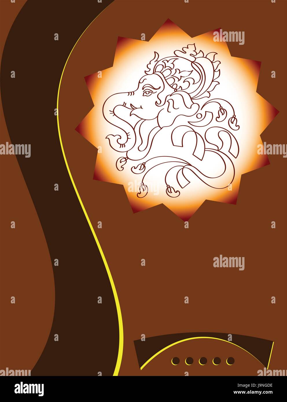 Ganesha The Lord Of Wisdom Vector Art Stock Vector Image & Art - Alamy