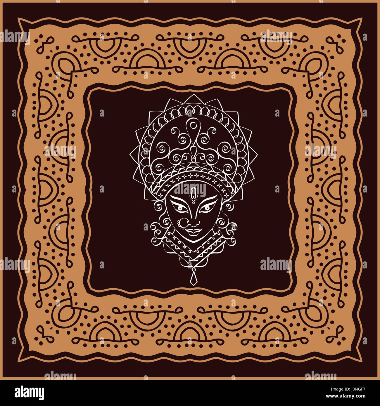 Maa durga Stock Vector Images - Alamy