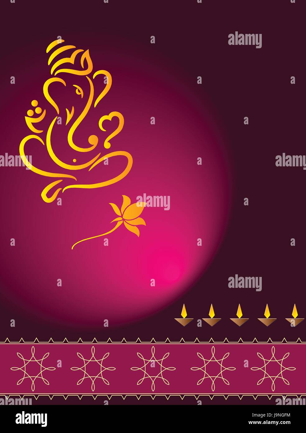 Ganesha The Lord Of Wisdom Vector Art Stock Vector Image & Art - Alamy