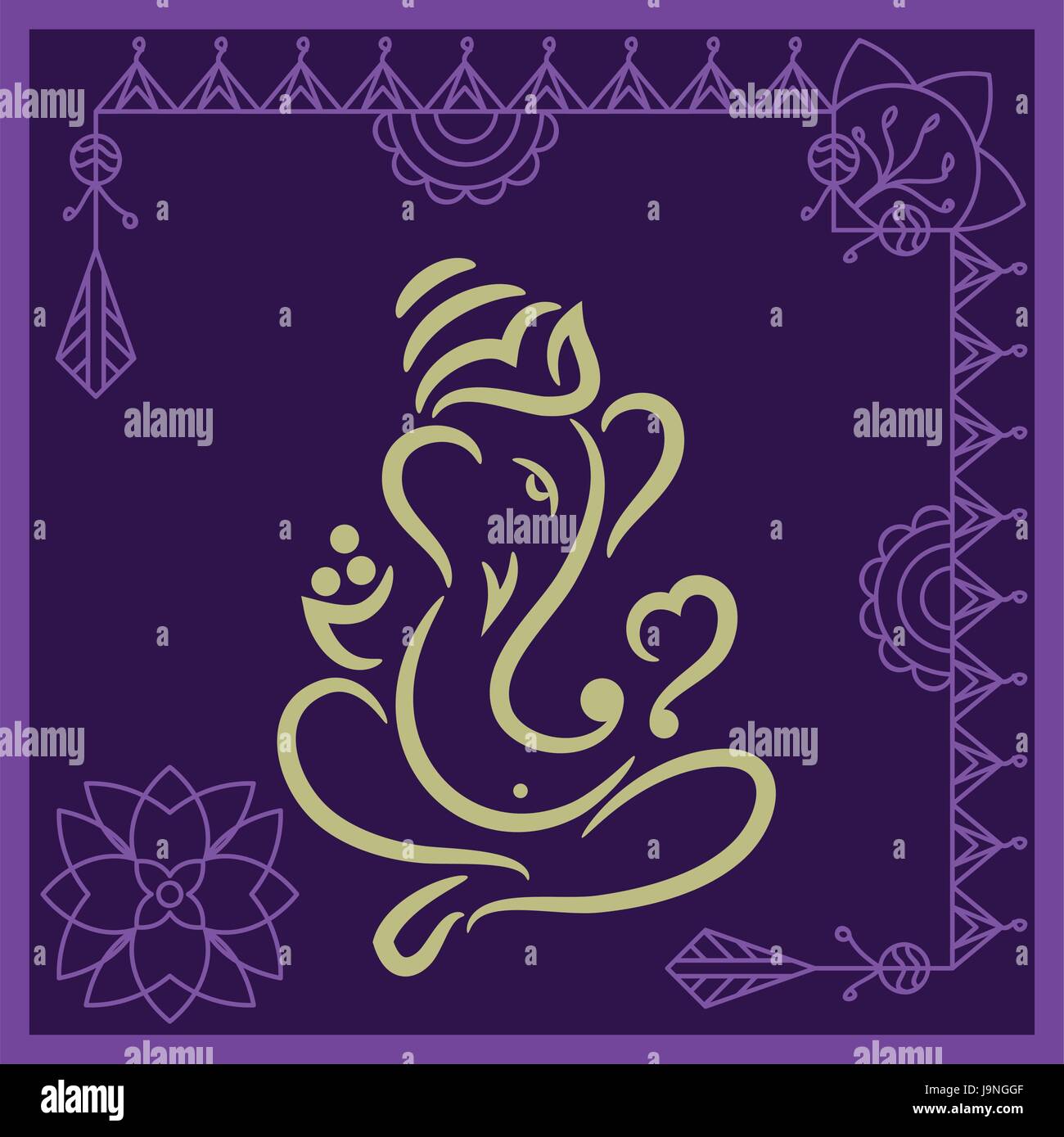 Ganesha The Lord Of Wisdom Vector Art Stock Vector Image & Art - Alamy