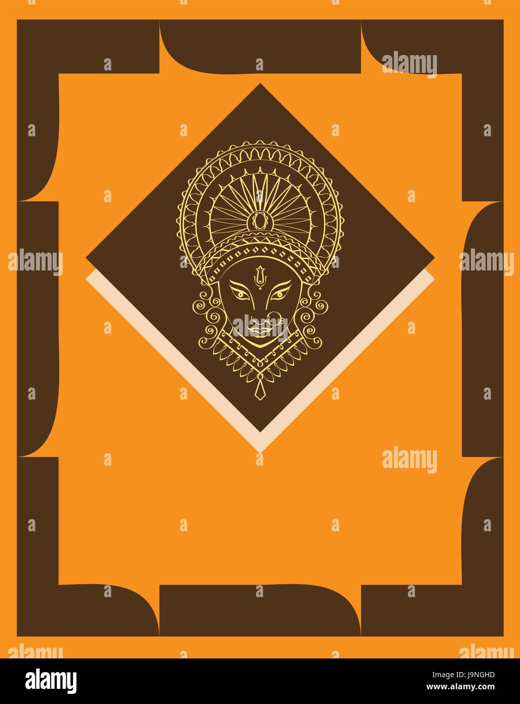 Durga Goddess of Power Vector Art Stock Vector Image & Art - Alamy