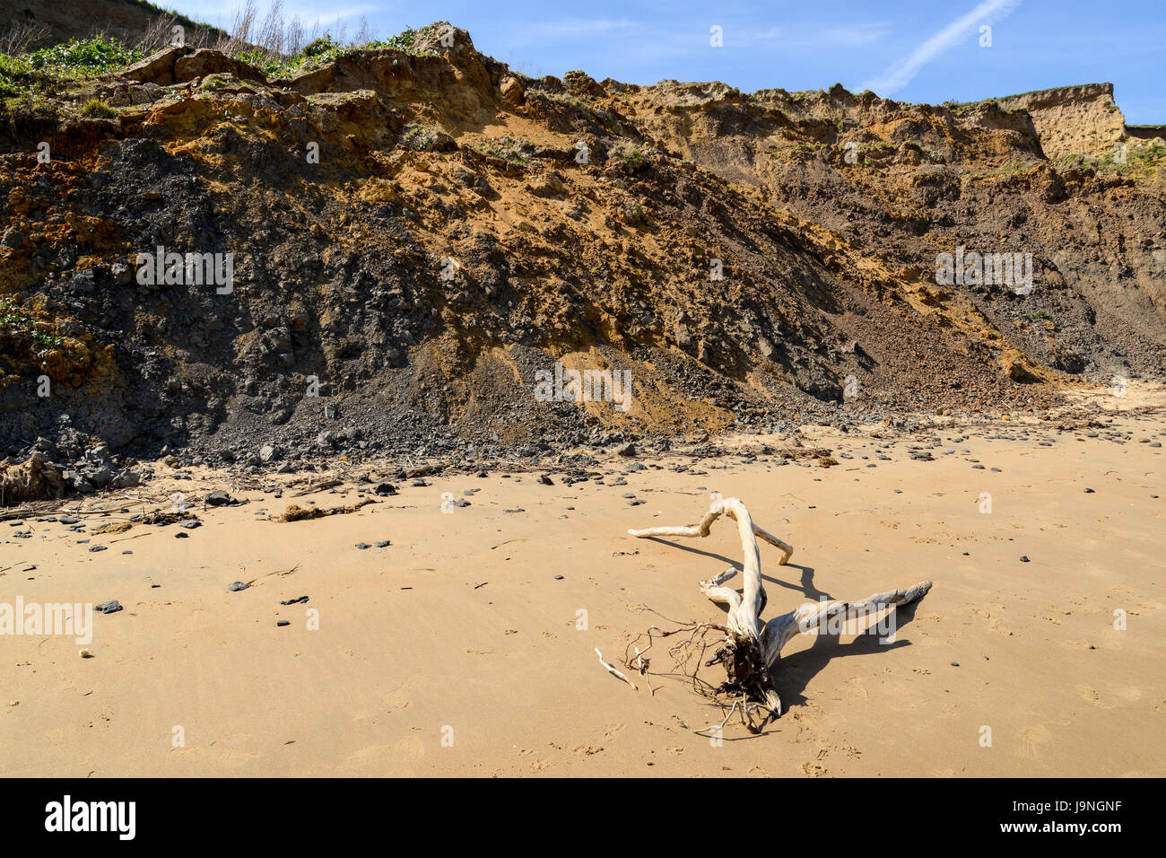 Eroding Cliffs - Walton on the Naze, Essex, England, UK Stock Photo - Alamy