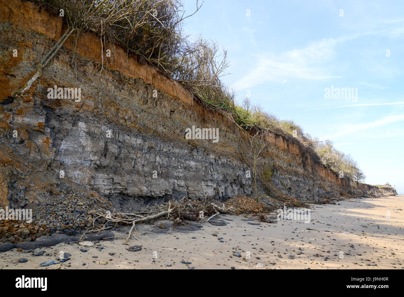 Eroding Cliffs - Walton on the Naze, Essex, England, UK Stock Photo - Alamy