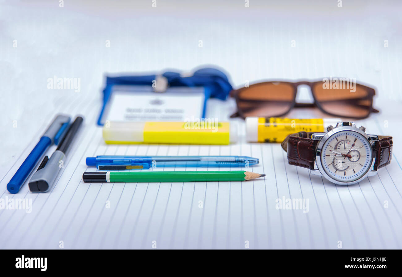 Exam paper desk hi-res stock photography and images - Alamy