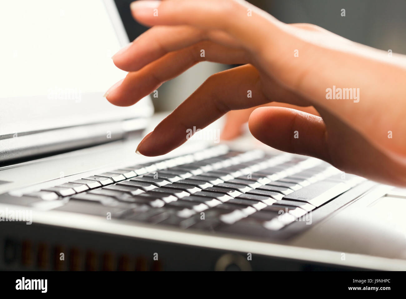 close, laptop, notebook, computers, computer, type, hand, hands ...