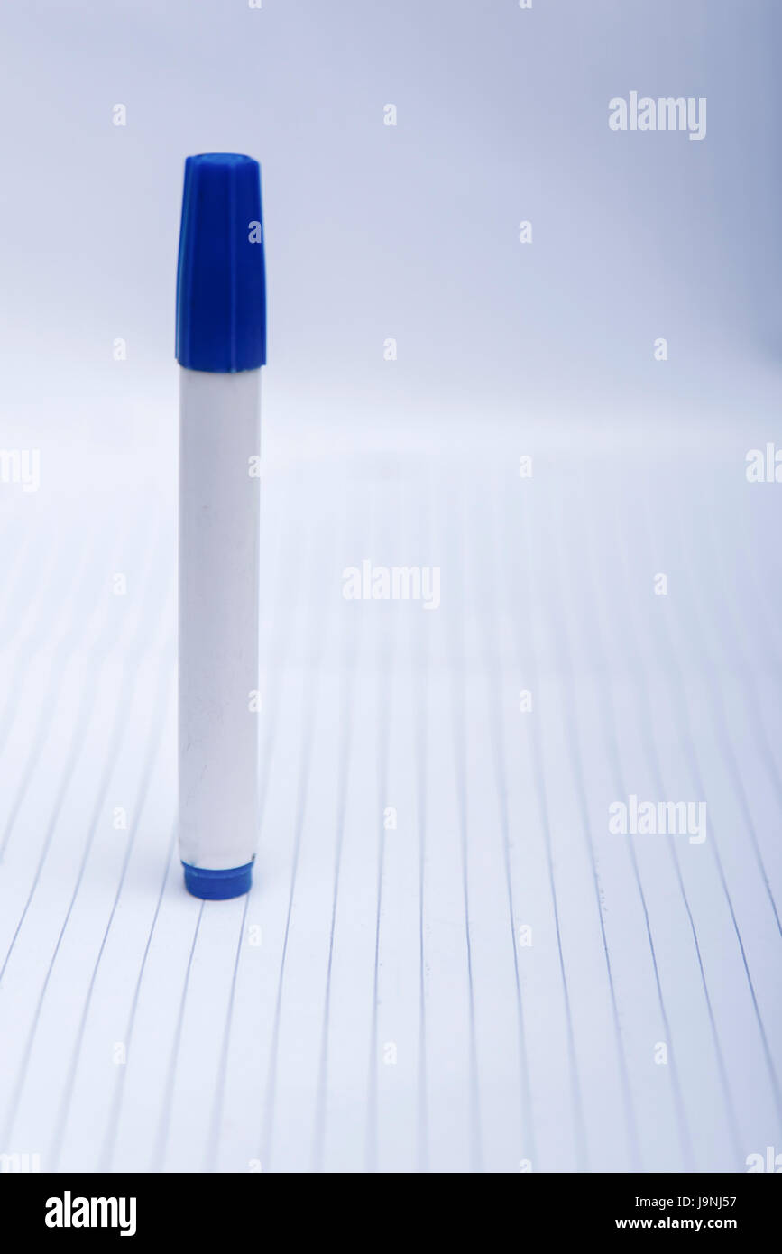 Marker on a Paper Stock Photo - Alamy
