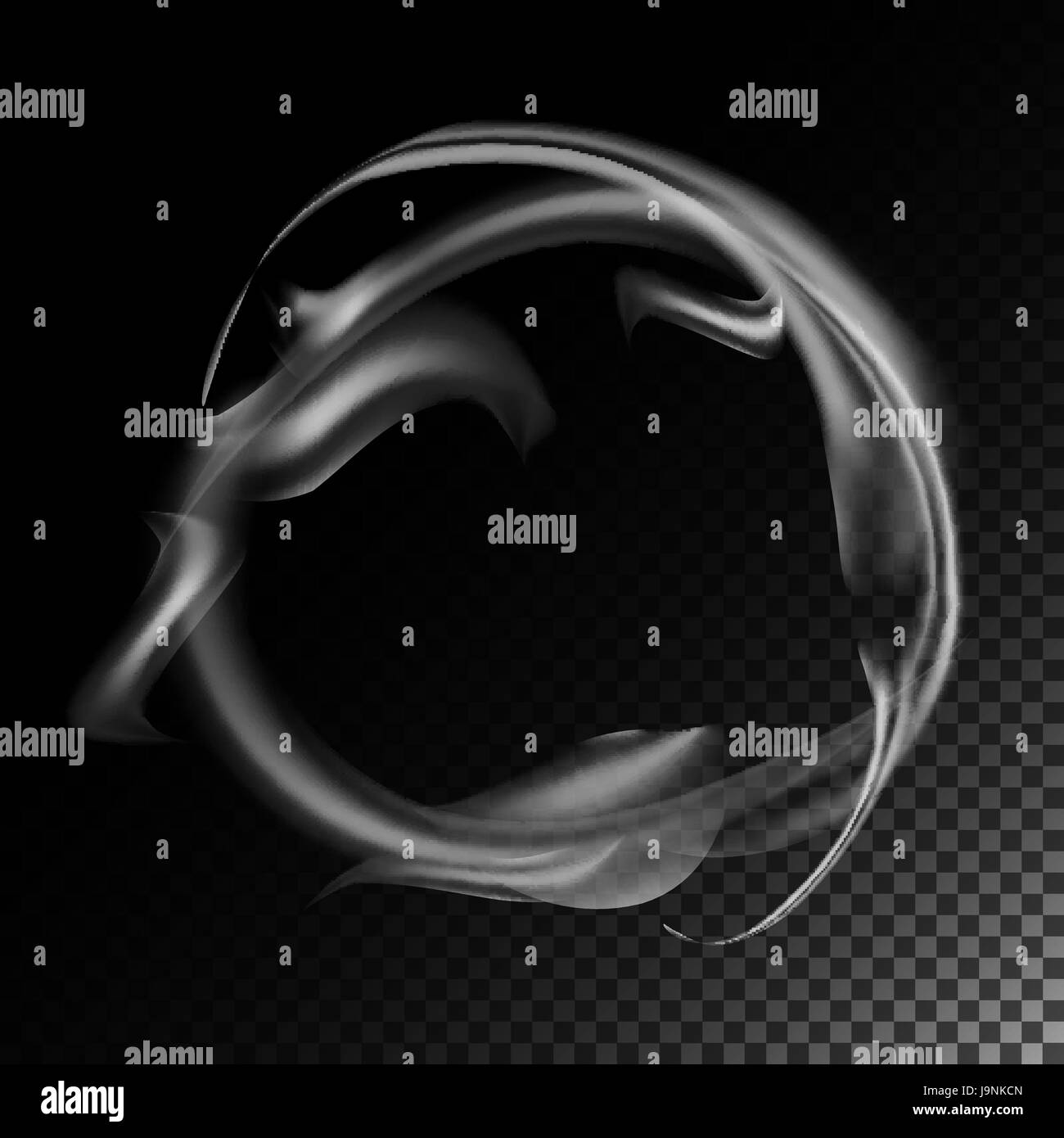 Realistic Cigarette Smoke Waves Vector. 3d Illustration. Smoking ...