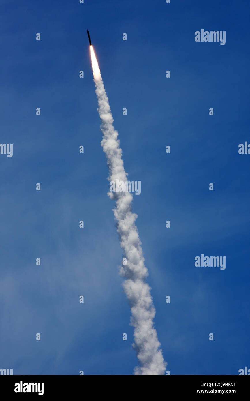 A Ground-based missile Interceptor is launched by the US Air Force 30th ...