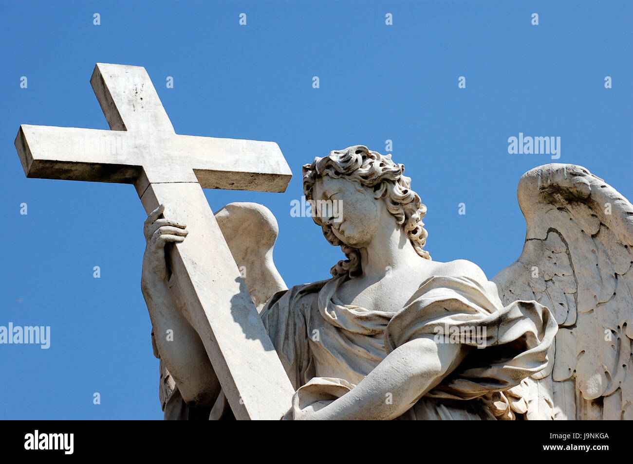 monument, statue, Rome, roma, marble, angel, angels, landmark, white ...