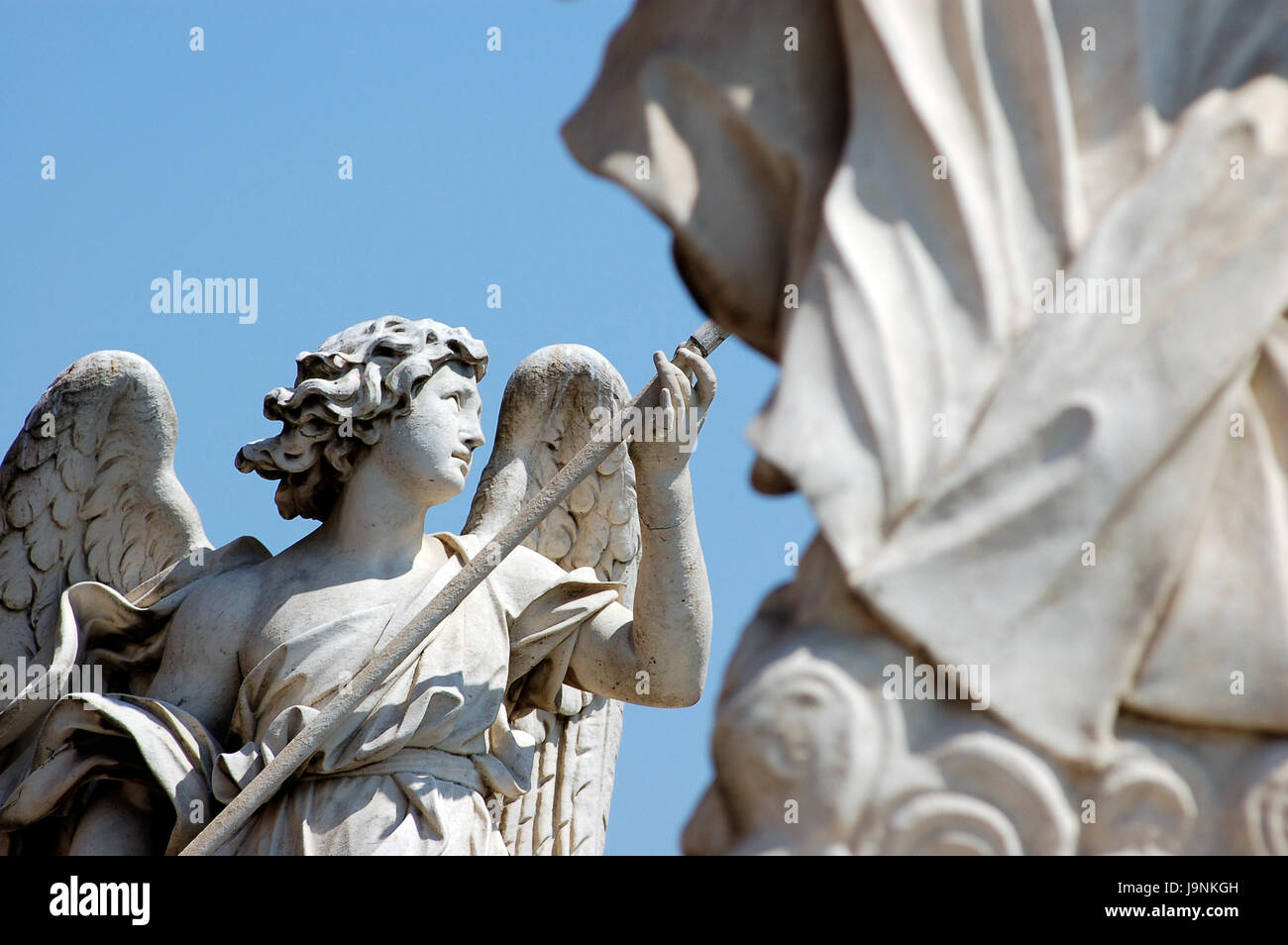 monument, statue, Rome, roma, marble, angel, angels, landmark, white ...