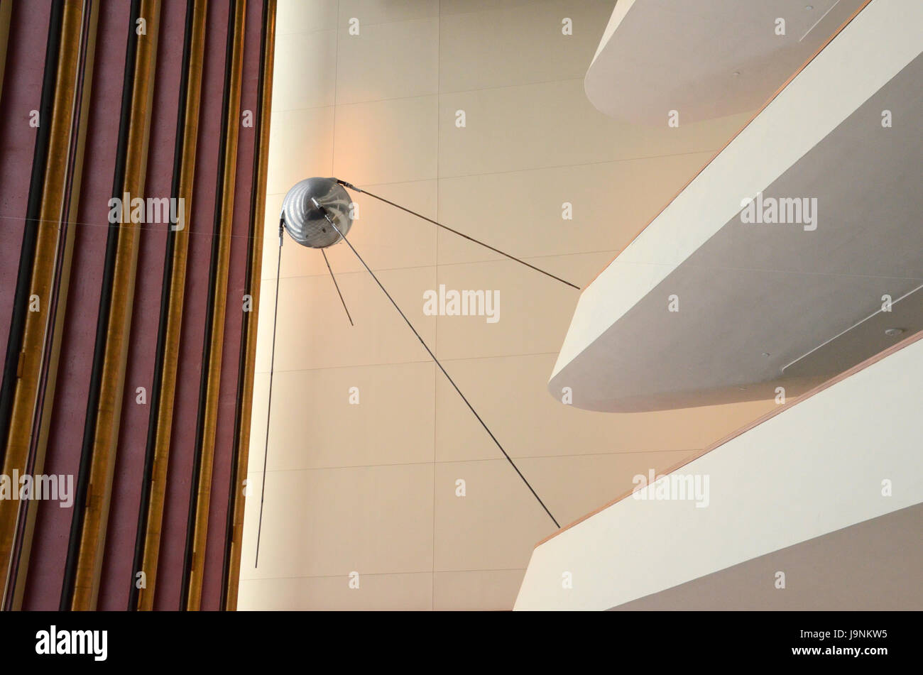 sputnik 1 satellite replica in the reception of the United Nations ...