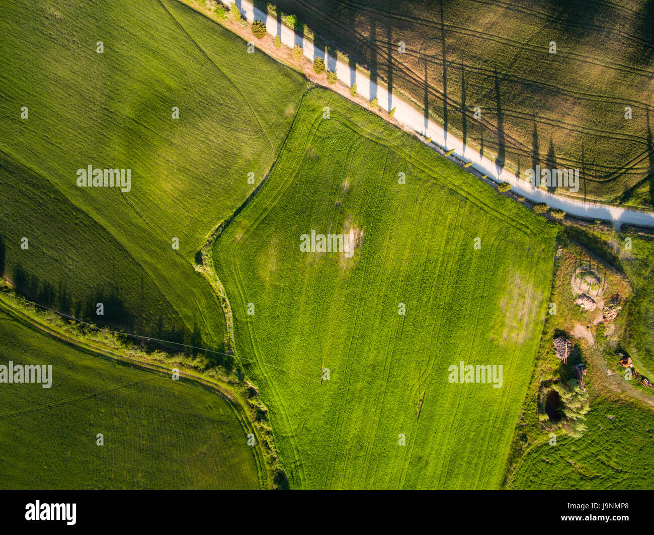 Aerial view from top view. tuscany. Italy Stock Photo - Alamy
