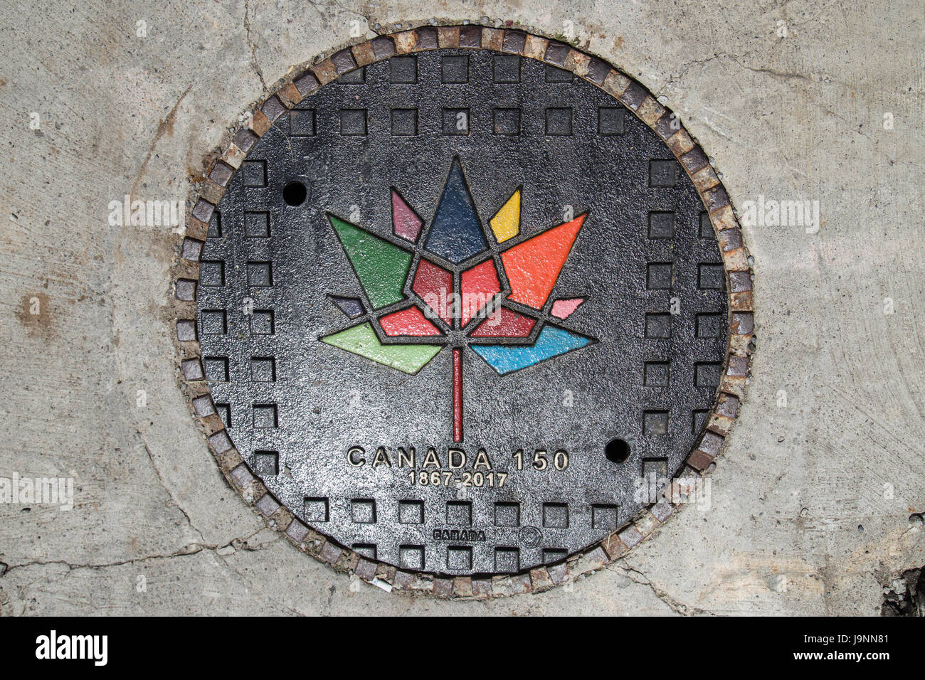 Canadian drain cover hi-res stock photography and images - Alamy