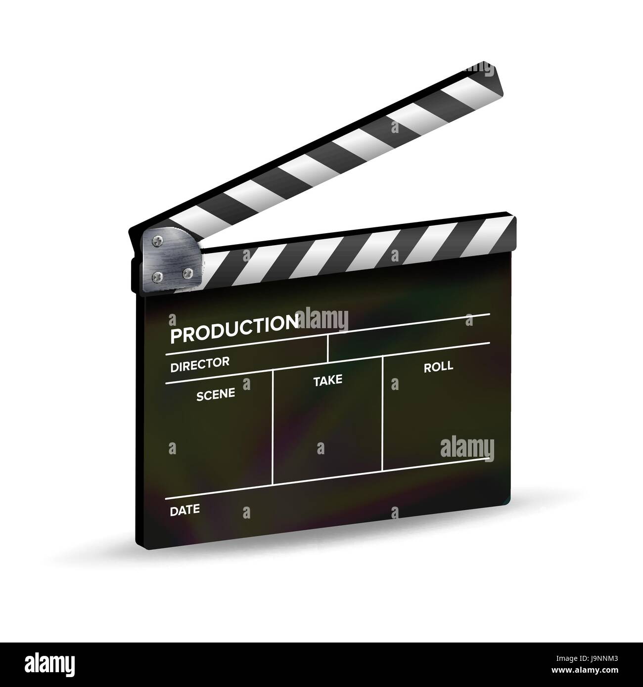 Clapper Board Vector. Template Clapboard. Movie Equipment Stock Vector ...