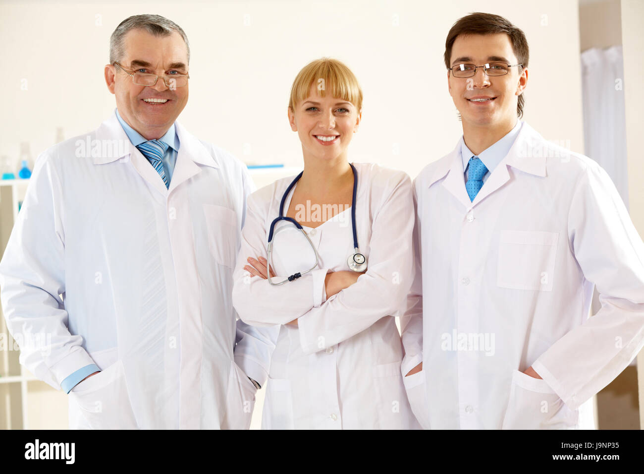 doctor, physician, medic, medical practicioner, woman, blue, humans ...