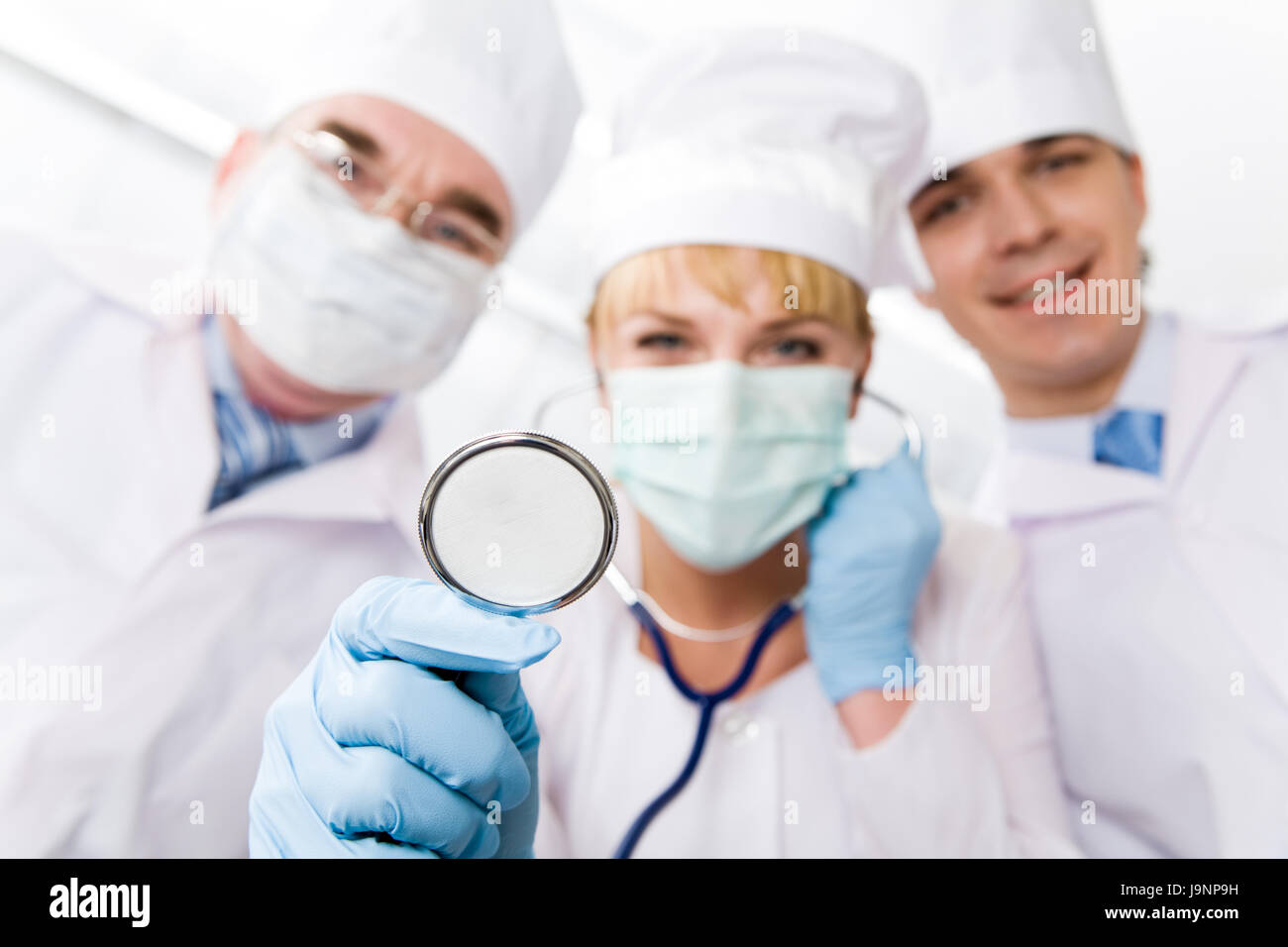 doctor, physician, medic, medical practicioner, woman, blue, humans ...