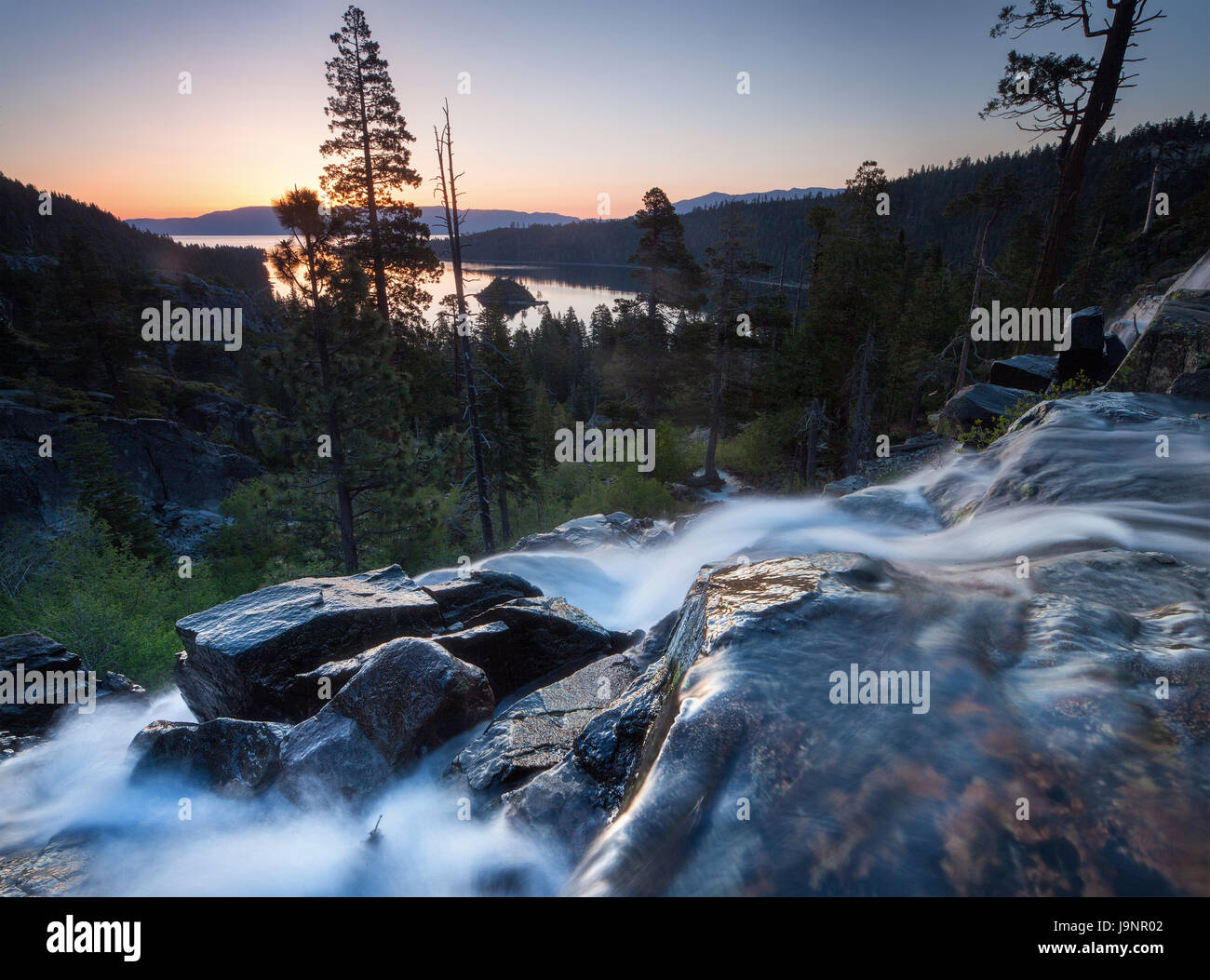 Beautiful Alpine Lake Tahoe in California Stock Photo - Alamy