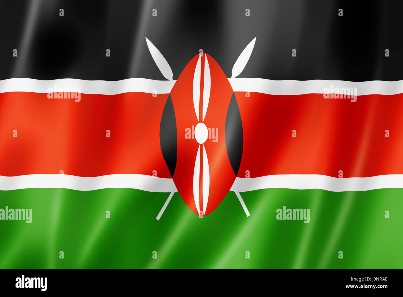 kenya, flag, textile, model, design, project, concept, plan, draft ...