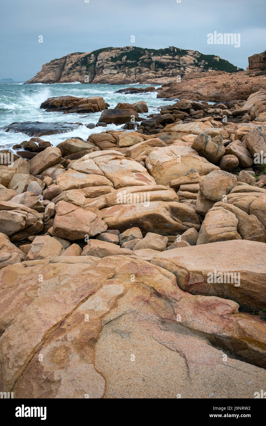 Coastline and South China Sea at Shek-O, Hong Kong Stock Photo - Alamy